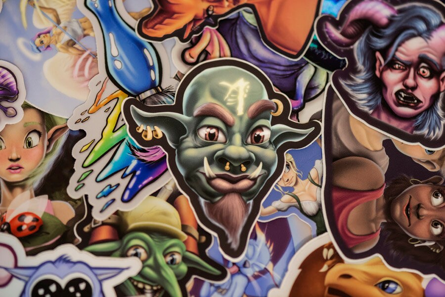Orc Mage Sticker Magical Fantasy Dnd Art Illustration - Etsy