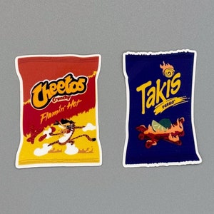Hot Cheetos and Takis Stickers (more Brands in Shop) - Etsy