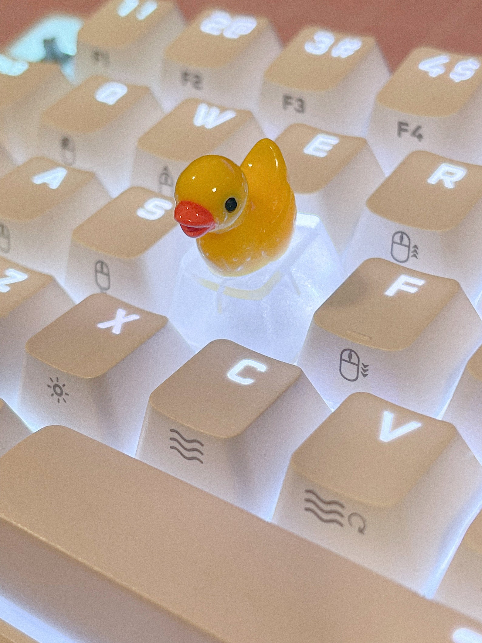 Duck Keycap Rubber Duck Keycap yellow or White - Etsy Canada