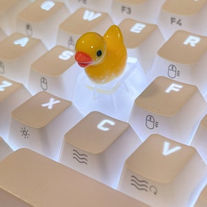 Duck Keycap Rubber Duck Keycap (yellow or White) - Etsy