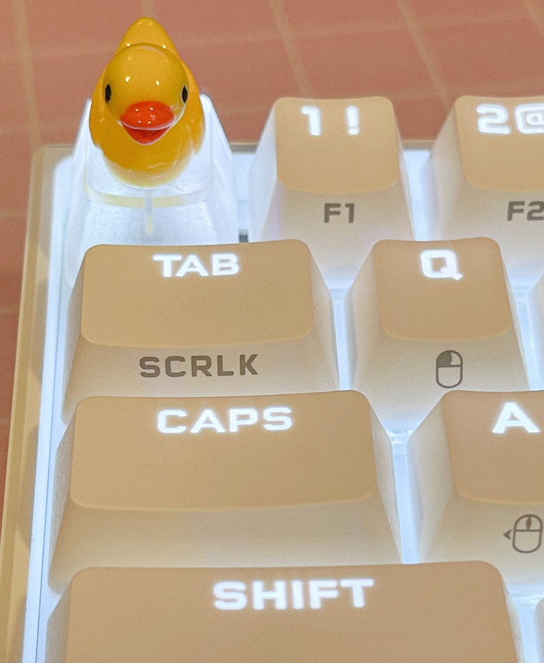 Duck Keycap Rubber Duck Keycap yellow or White - Etsy Canada