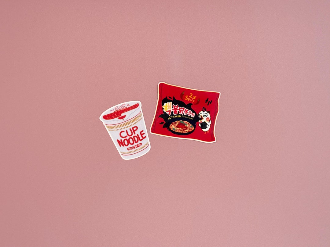 Instant Noodle Stickers (cup Noodle, Super Spicy Noodles, and More) - Etsy