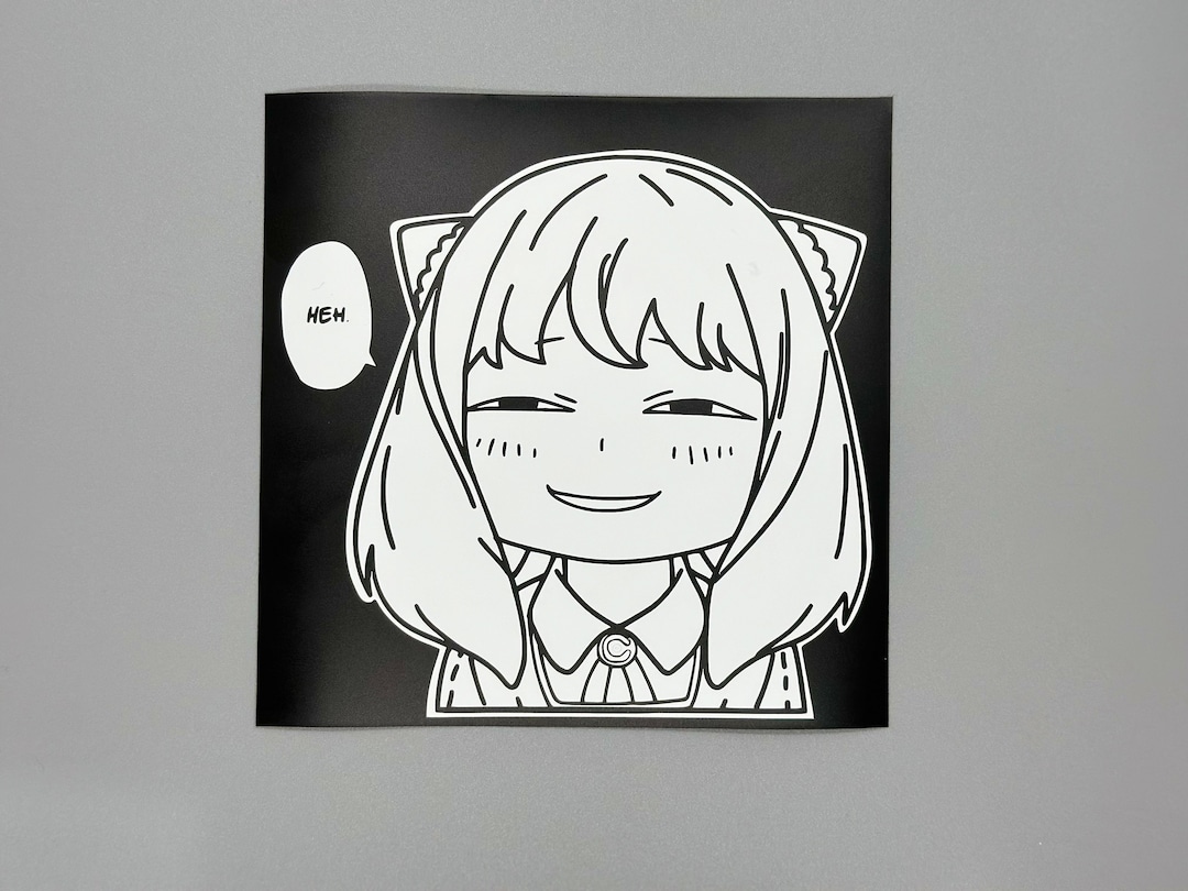 Anya Heh Peeking Vinyl Decal UV Proof Waterproof Spy Family - Etsy