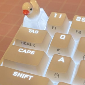 Duck Keycap Rubber Duck Keycap (yellow or White) - Etsy