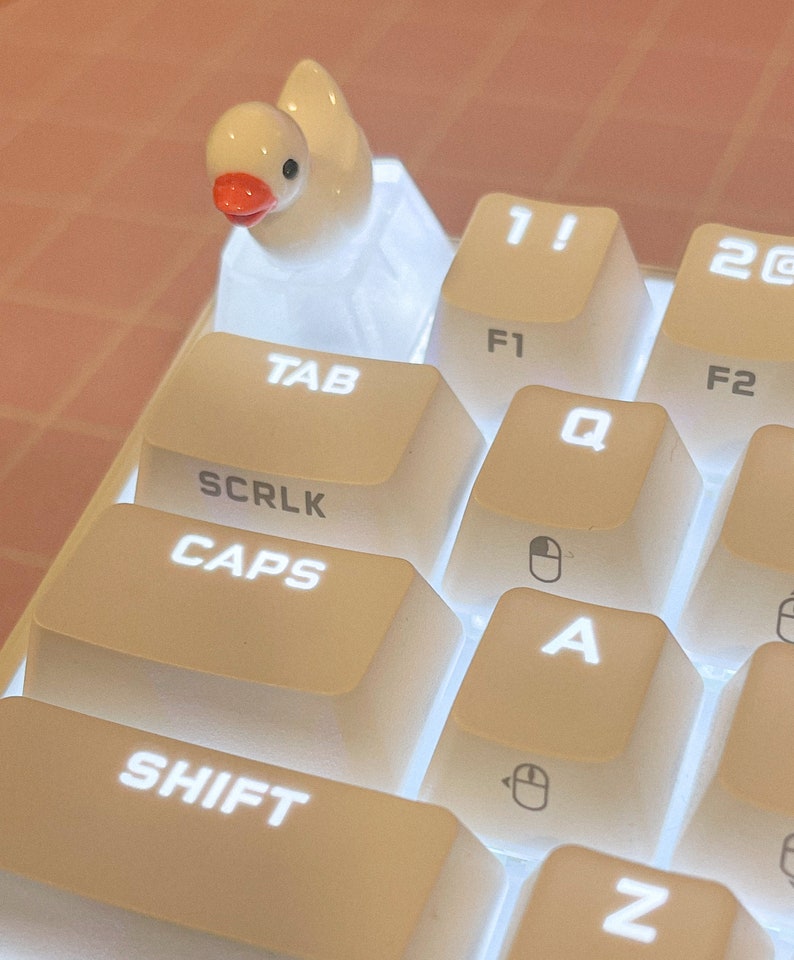 Duck Keycap Rubber Duck Keycap yellow or White - Etsy Canada