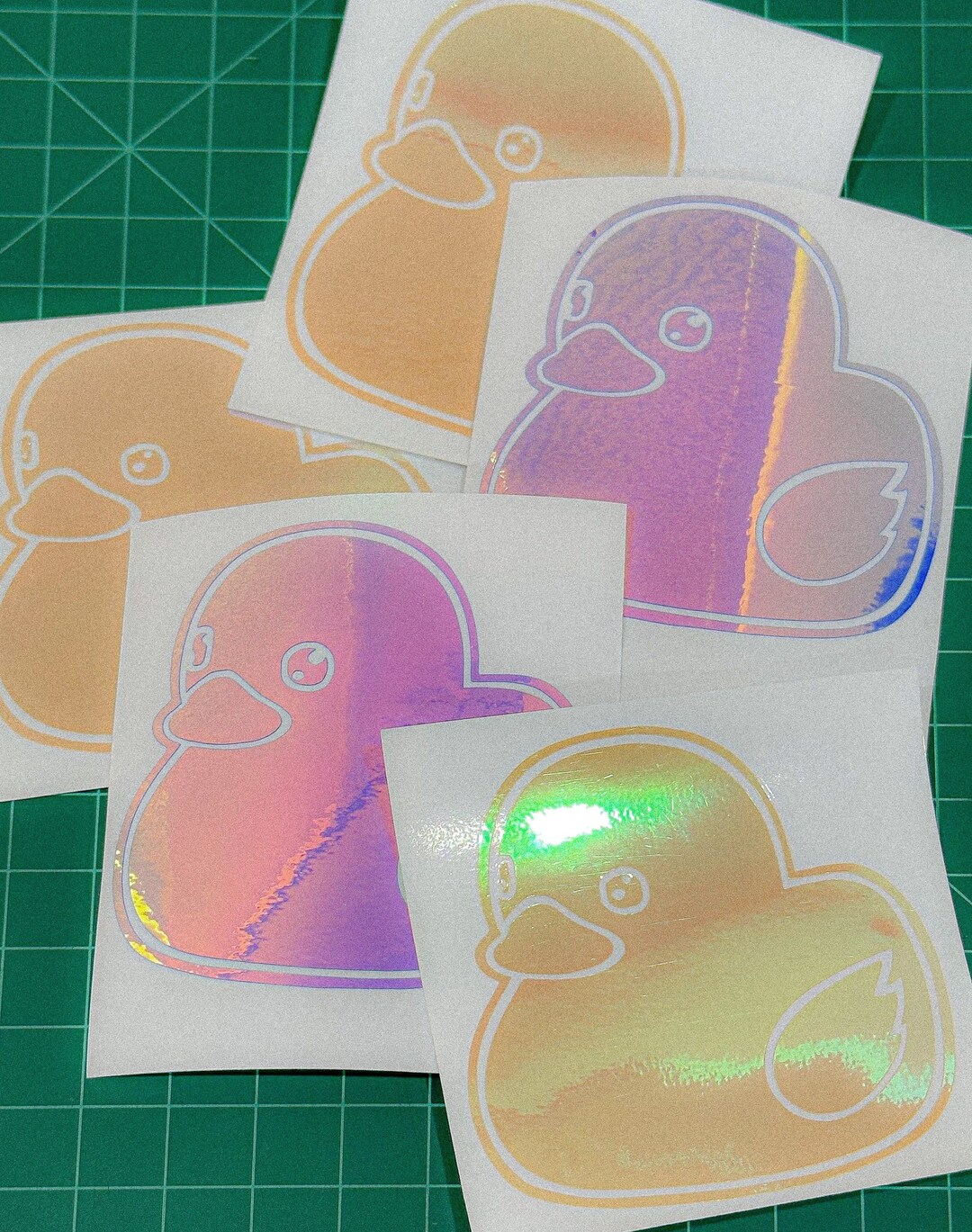 Duck Vinyl Rubber Duck Decal UV Proof Waterproof Holographic Decal - Etsy