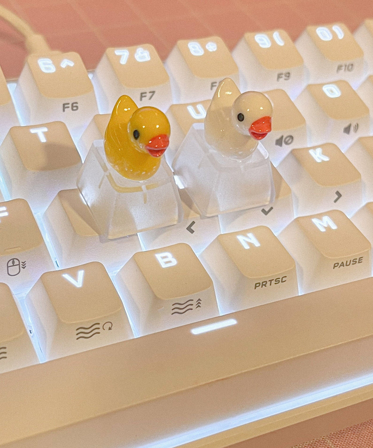 Duck Keycap Rubber Duck Keycap yellow or White - Etsy