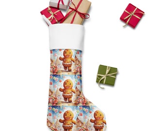 Gingerbread Stocking Merry Christmas SVG Digital Download - Etsy
