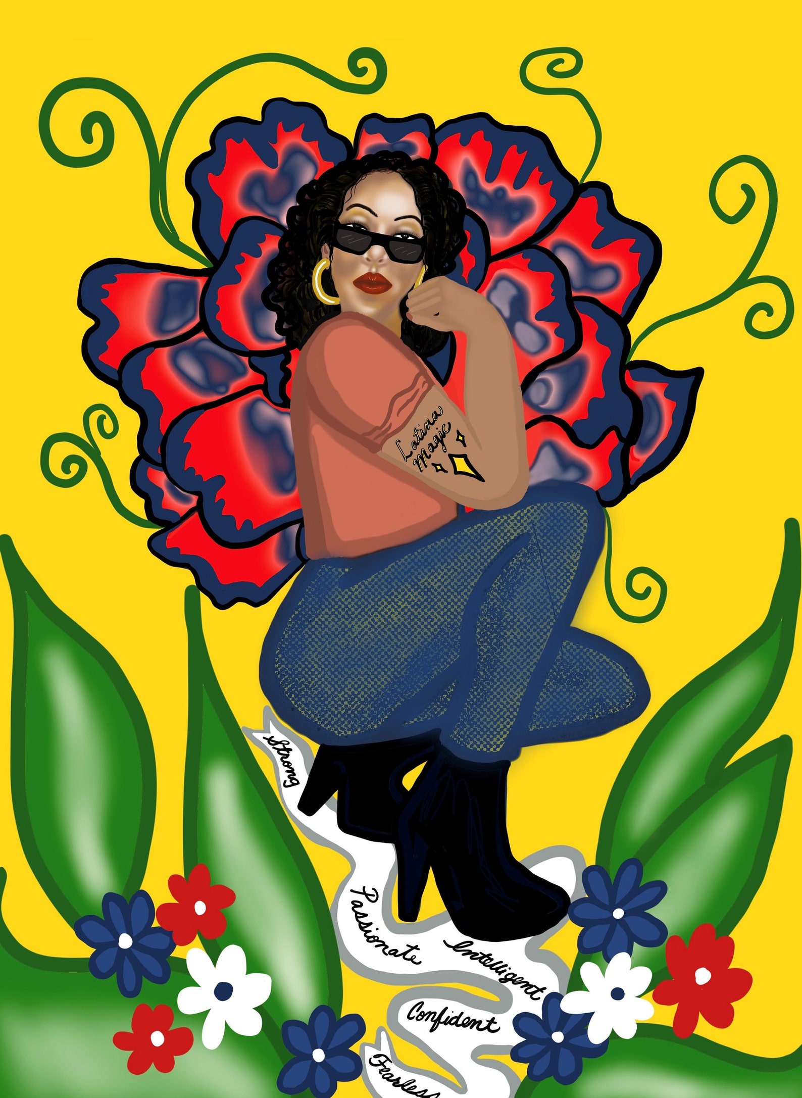 Latina Art Print Latina Magic Wall Art Wall Decor - Etsy