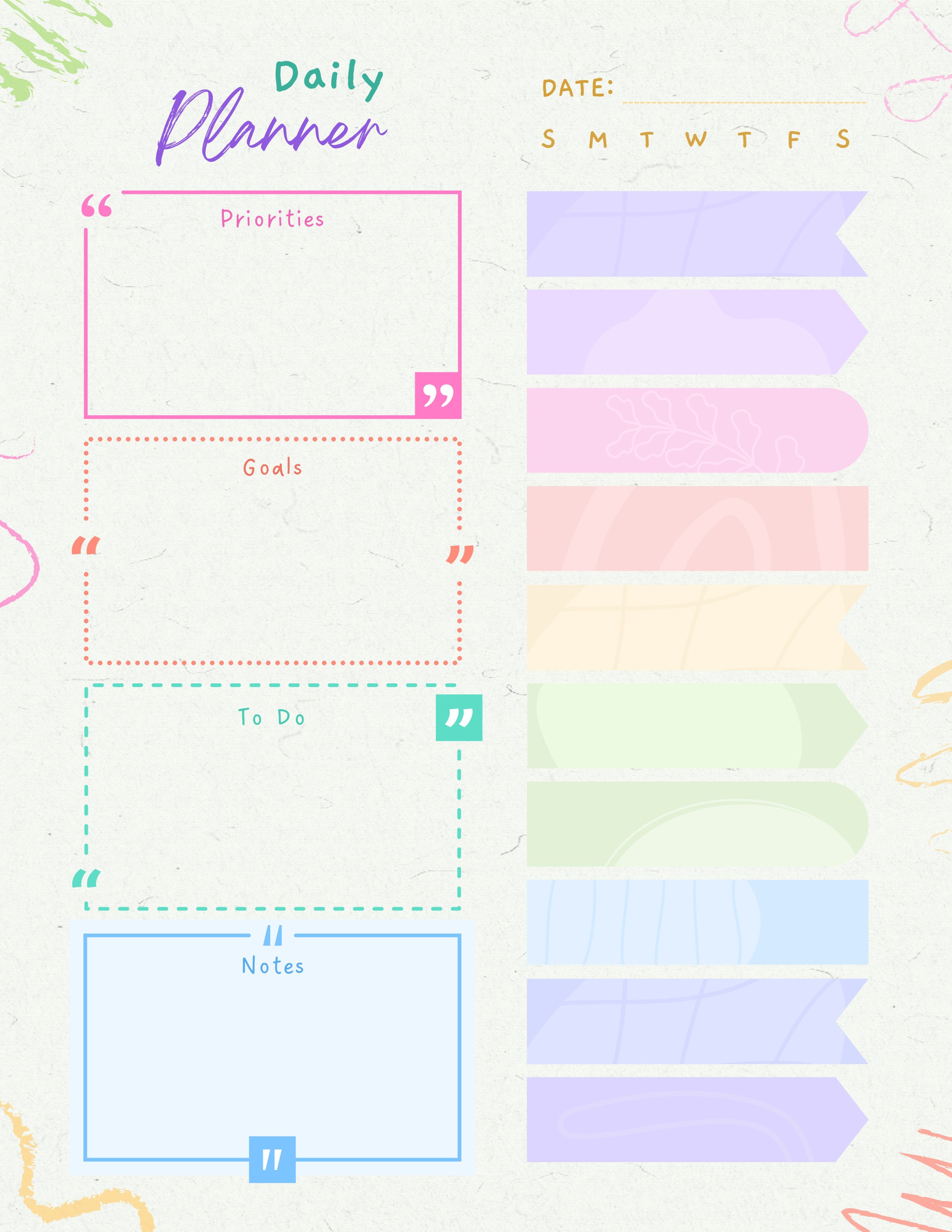 Digital Daily Planner - Etsy