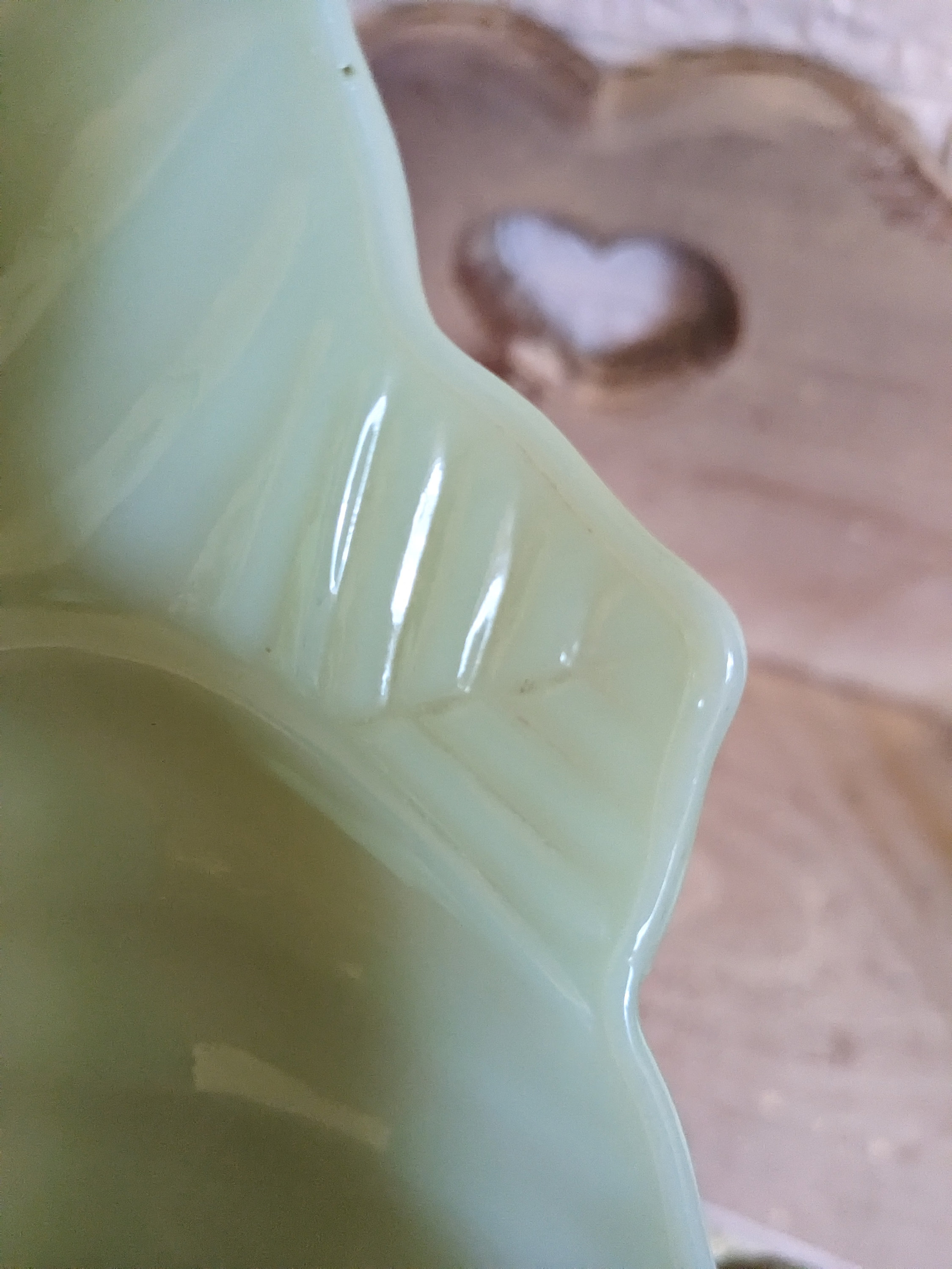 Fire King Jadeite Plate. Lotus Pattern. Green Scalloped Edge. - Etsy