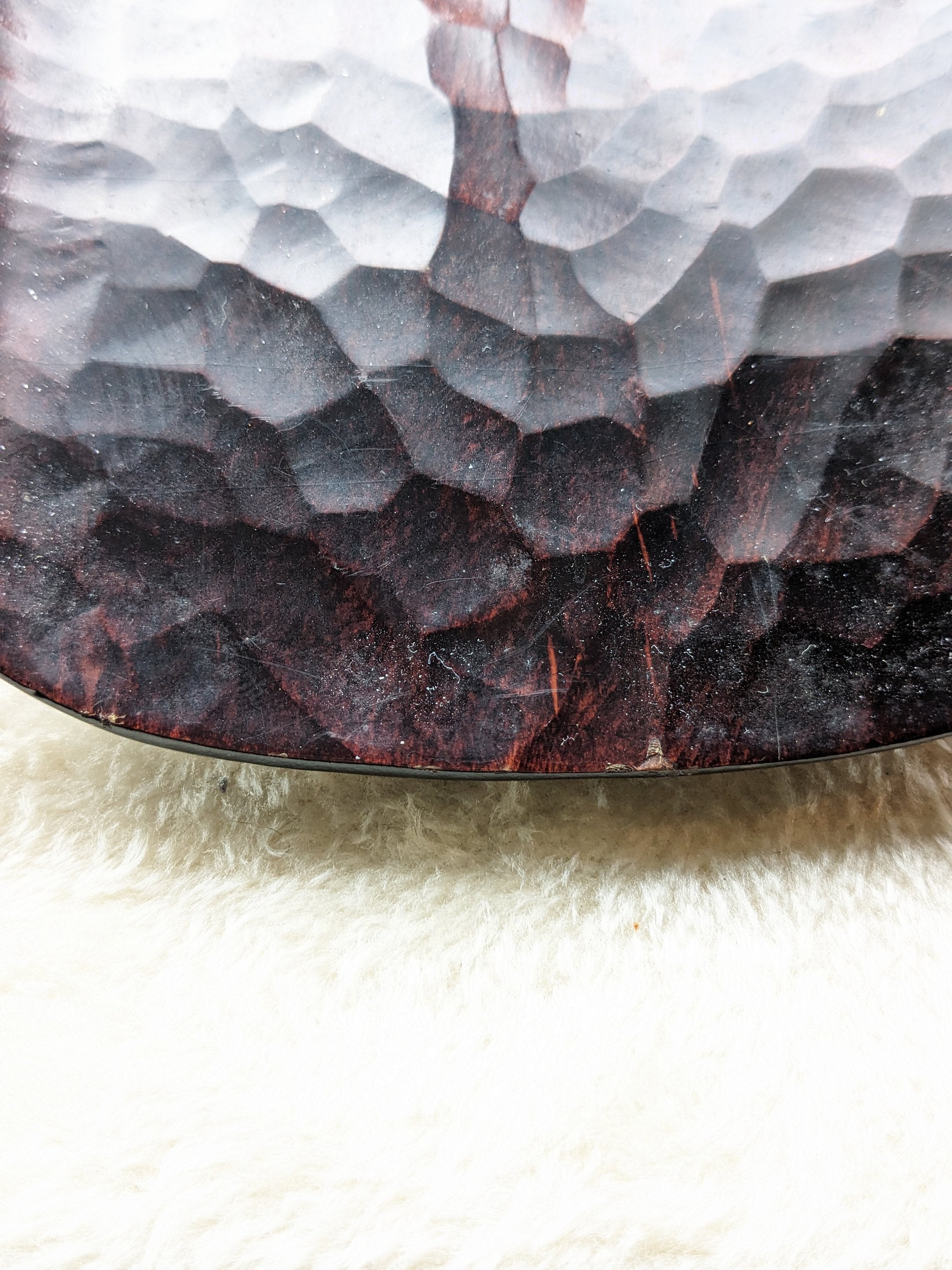 New Zealand Maori Baler for Canoe. Hand Carved Paua Shell Eyes. Solid ...