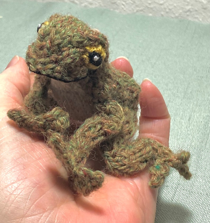 Custom Order Tiny Knit Frogs With Sweaters - Etsy