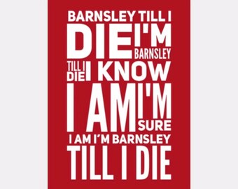 Barnsley Poster - Etsy UK