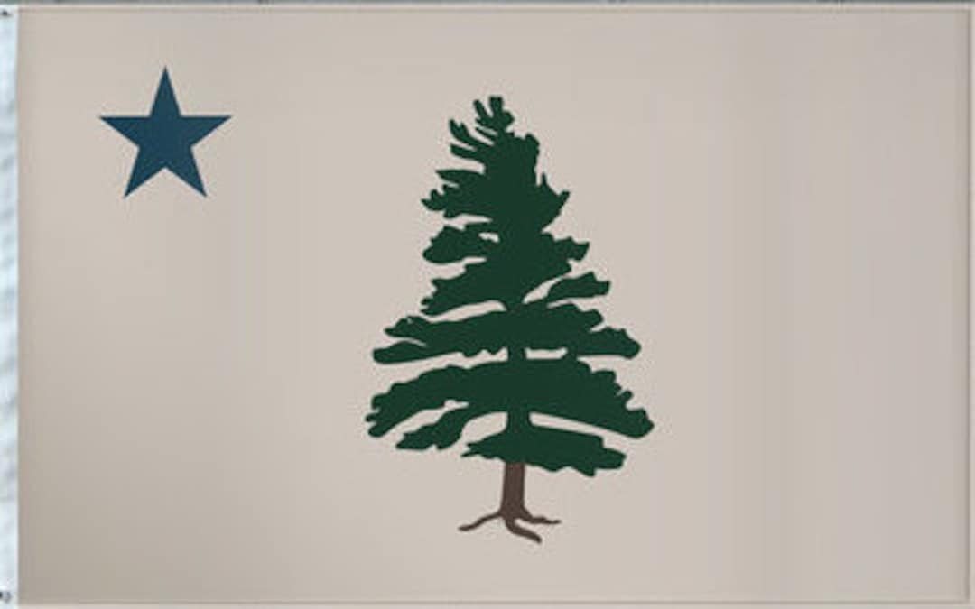1901 Original Maine Flag - Etsy