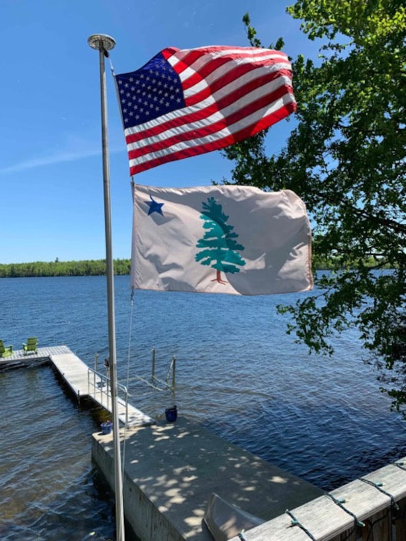 1901 Original Maine Flag - Etsy