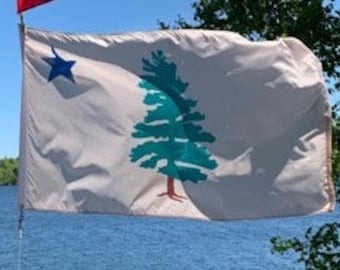 1901 Original Maine Flag - Etsy