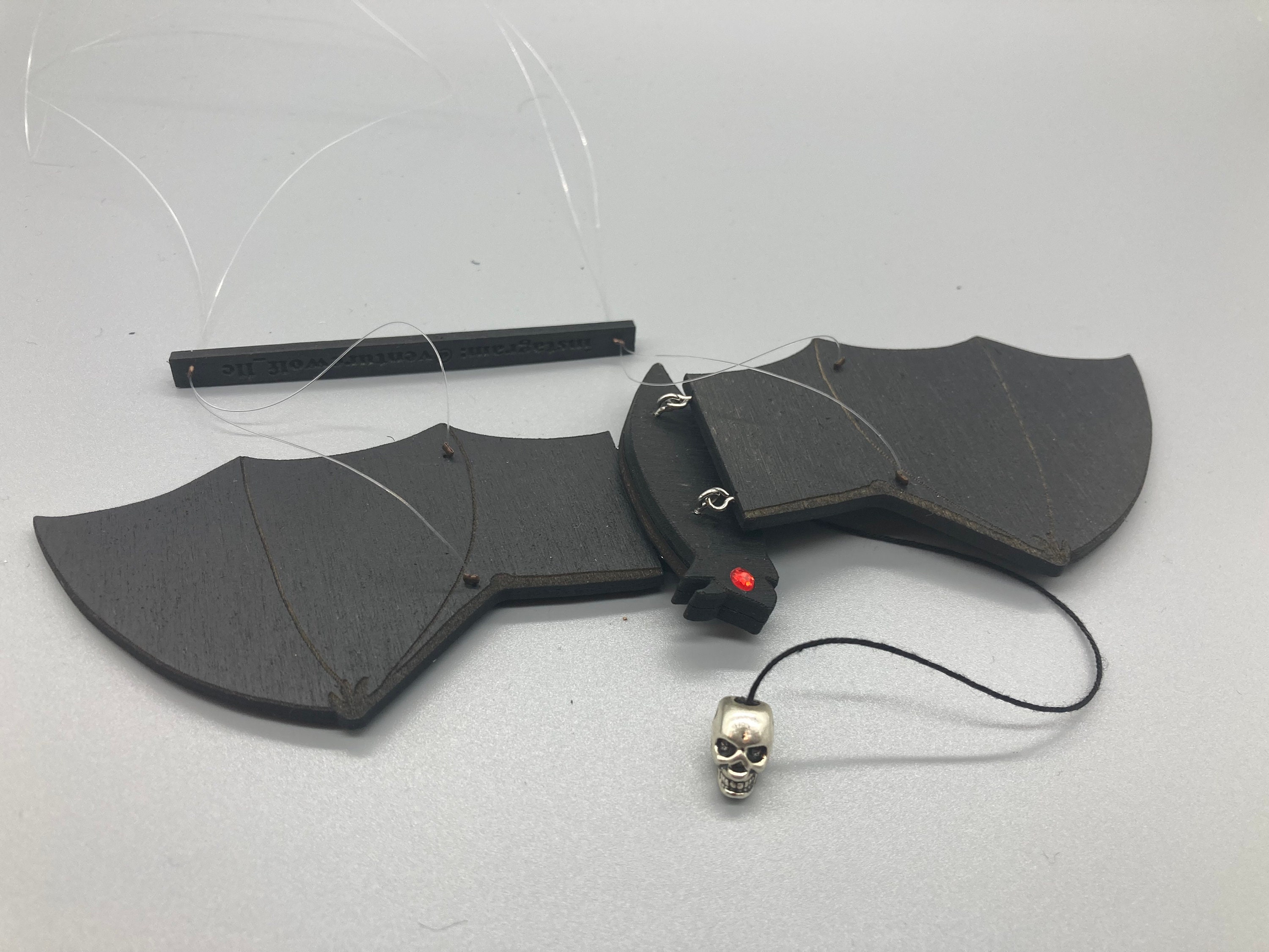 Spooky Black Bat Mobile - Wings Flap! - Etsy