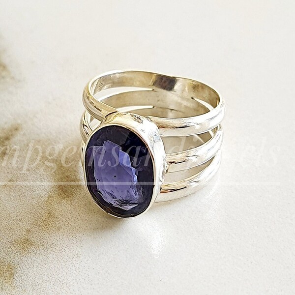 Iolite Ring - Etsy