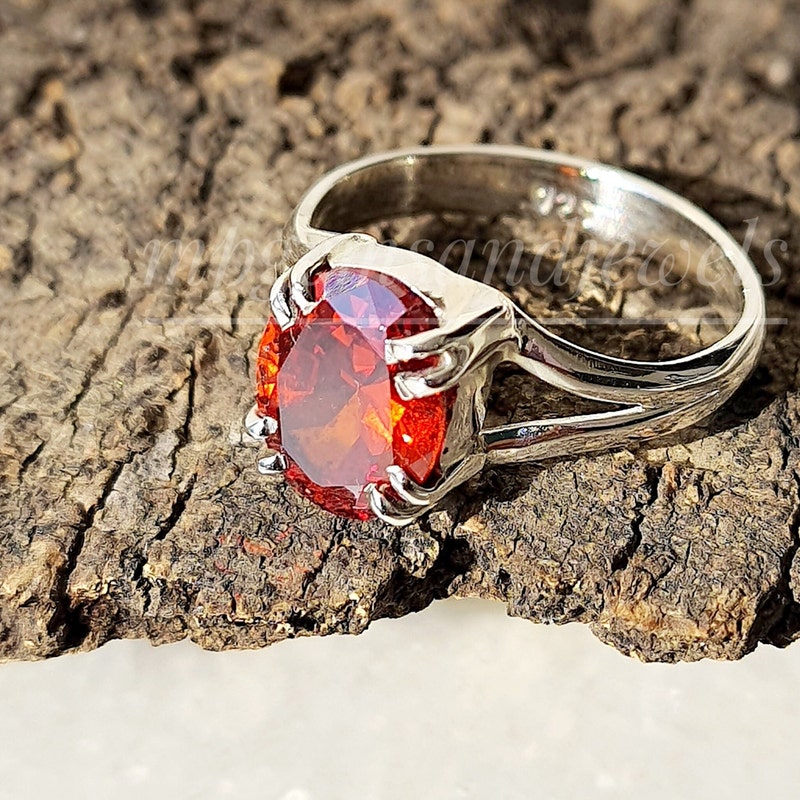 Garnet Ring - Etsy