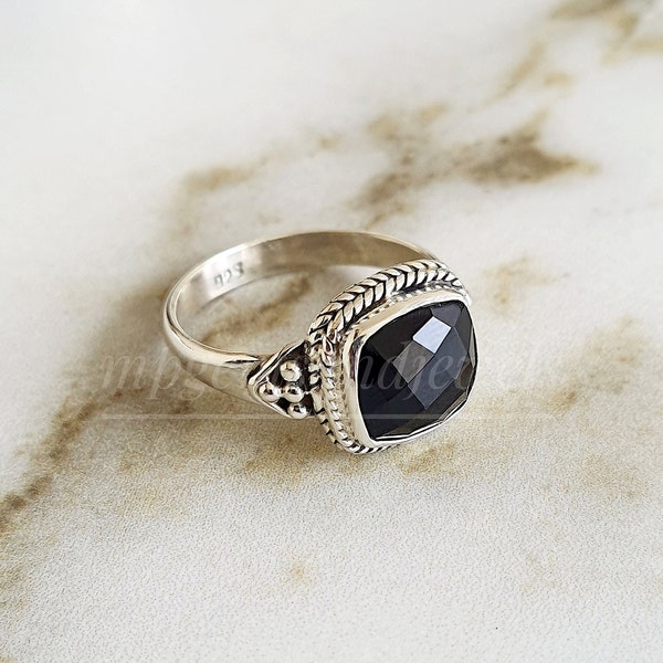 Black Onyx Ring - Etsy