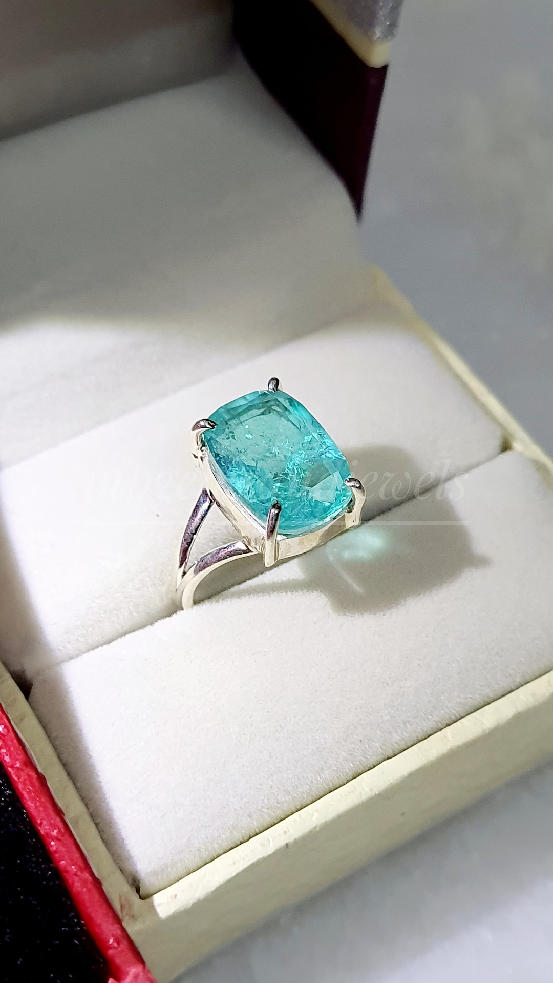 Emerald Ring,natural Colombian Emerald Rings, 925 Sterling Silver Rings ...