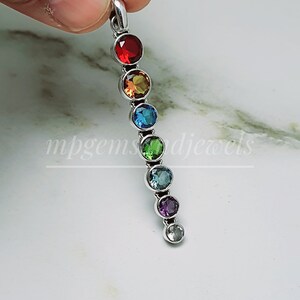 Seven Chakras Necklace,seven Chakras Healing Necklace, Natural Seven ...