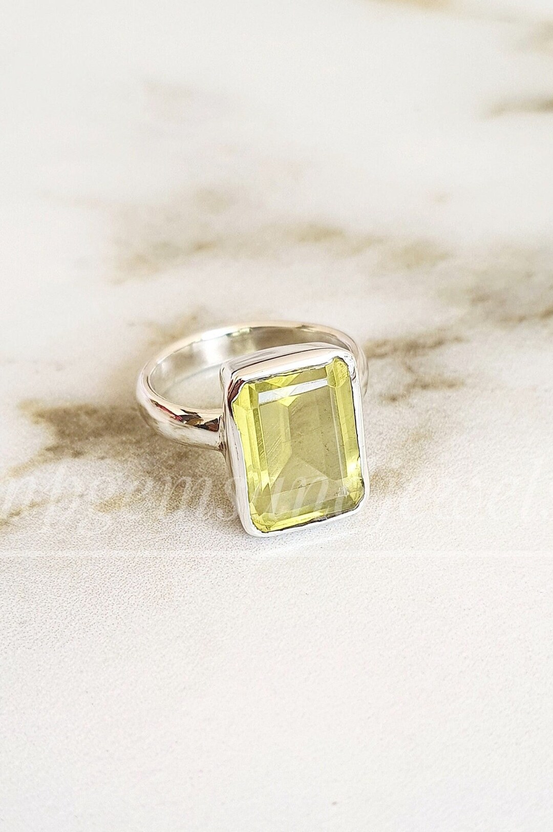 Lemon Topaz Ring, 925 Sterling Silver Ring, Lemon Topaz Jewelry ...