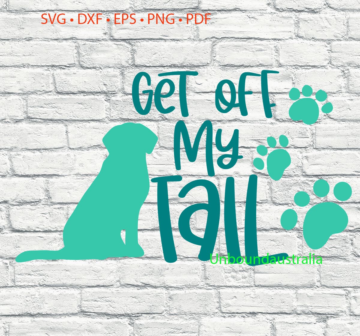 Get off My Tail SVG File Cricut Silhouette Cut Files Car Decal Patterns ...