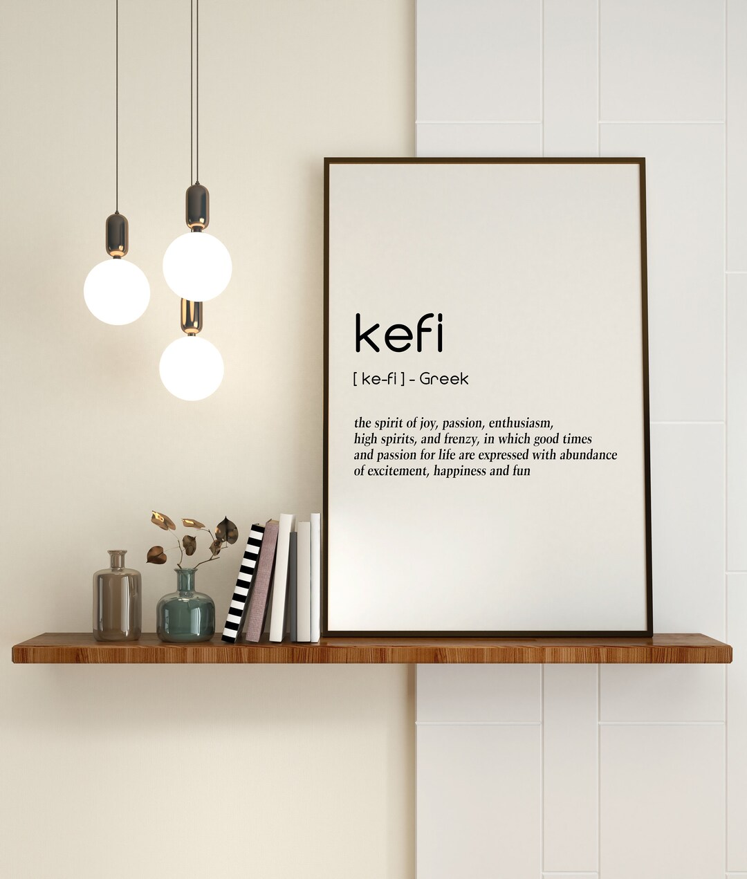 KEFI and MERAKI Word Definition Print Quote Inspirational Journey Mind ...