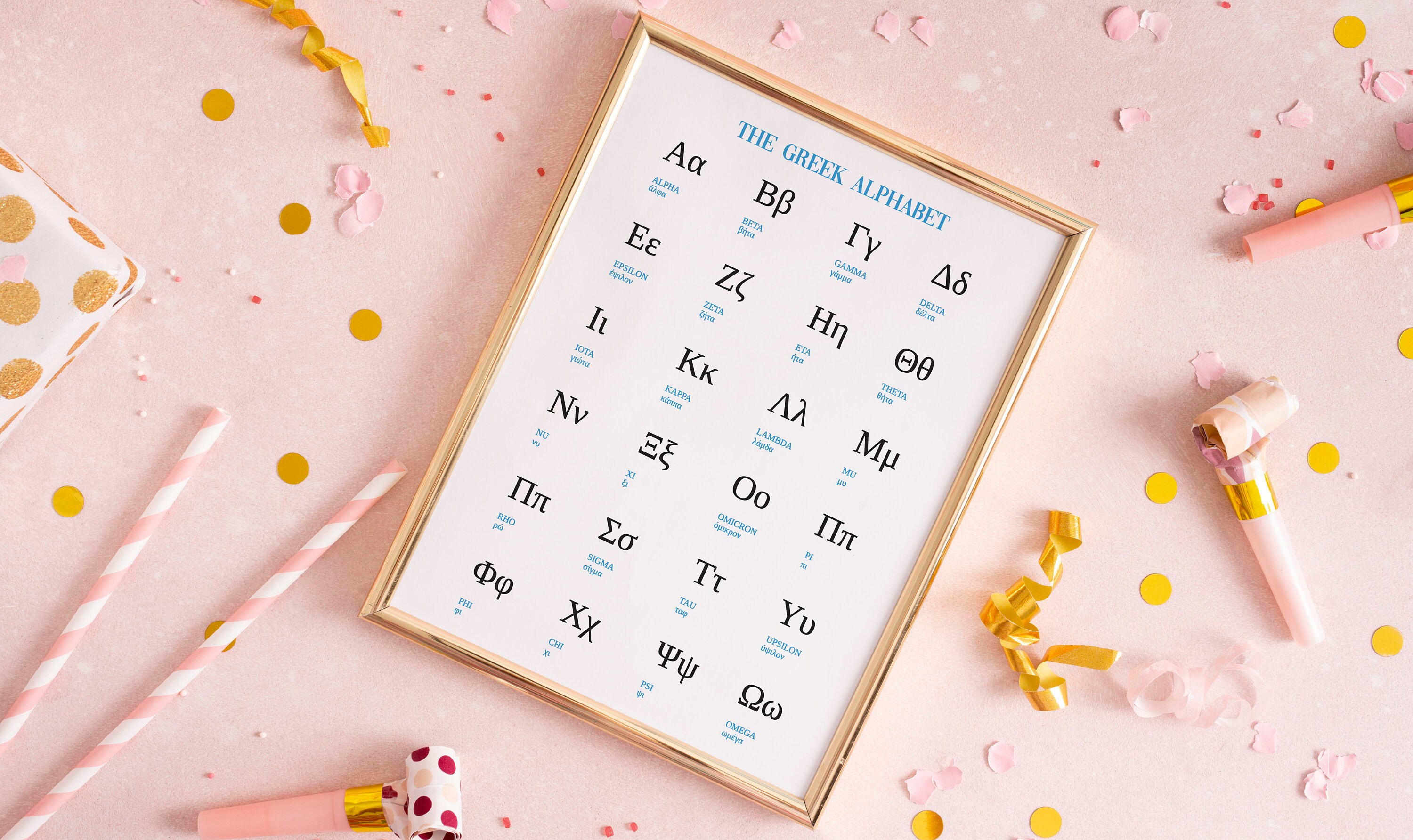 GREEK Alphabet Poster Printable Print Greek Alphabet Letters Wall Art ...