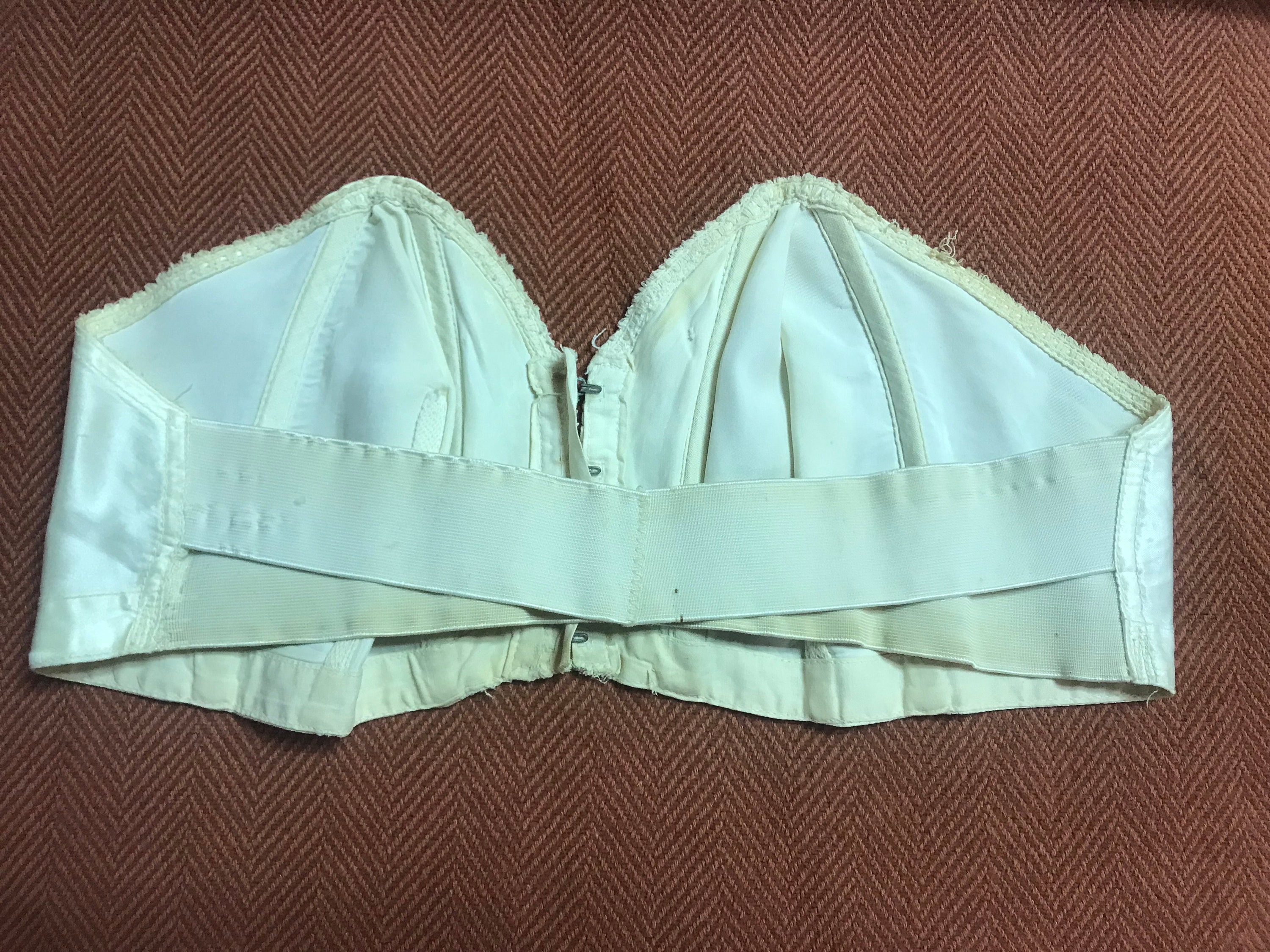 Elegant Vintage Strapless Bra With Sweet Eyelet Connectors in - Etsy