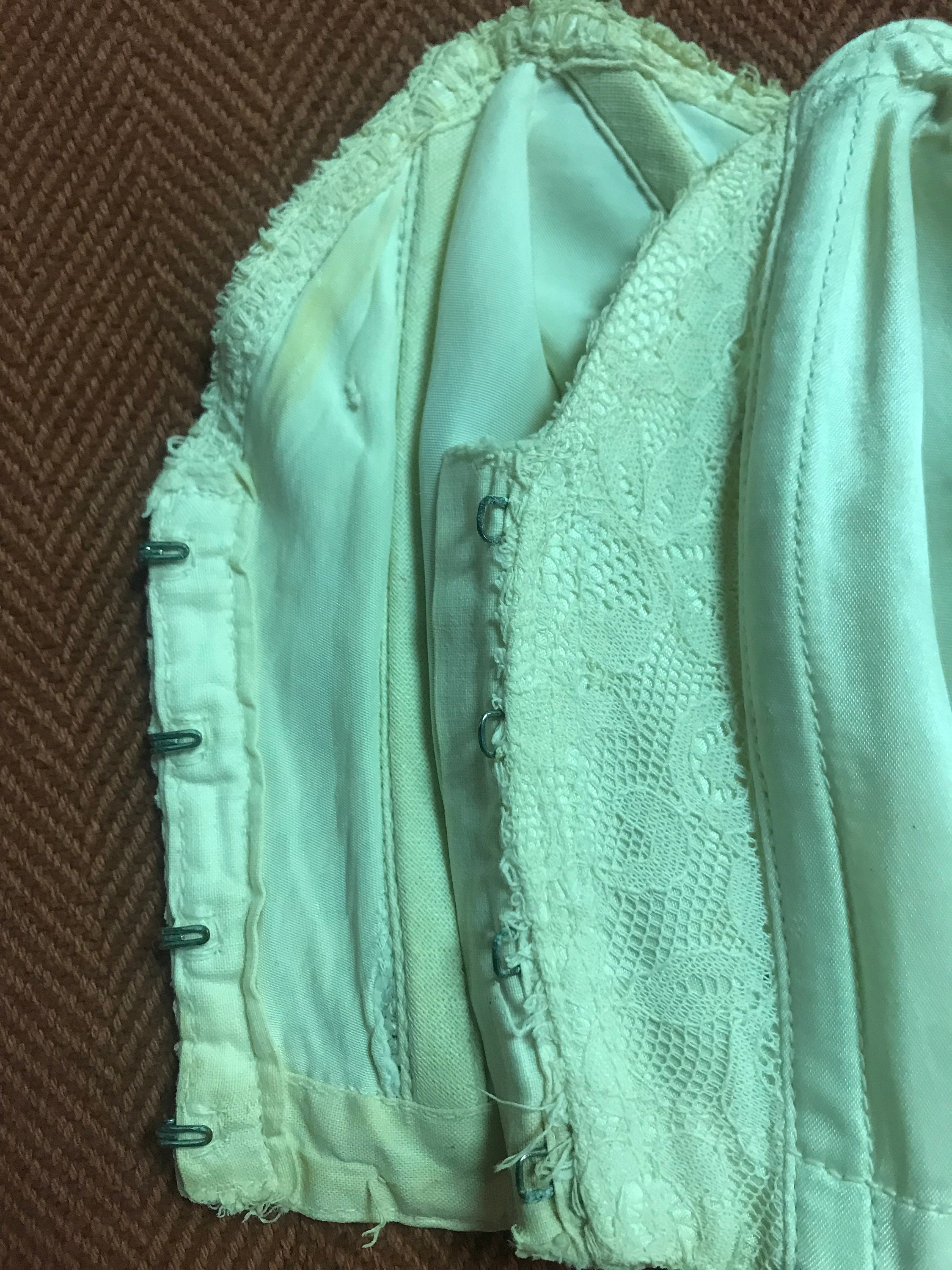 Elegant Vintage Strapless Bra With Sweet Eyelet Connectors in - Etsy