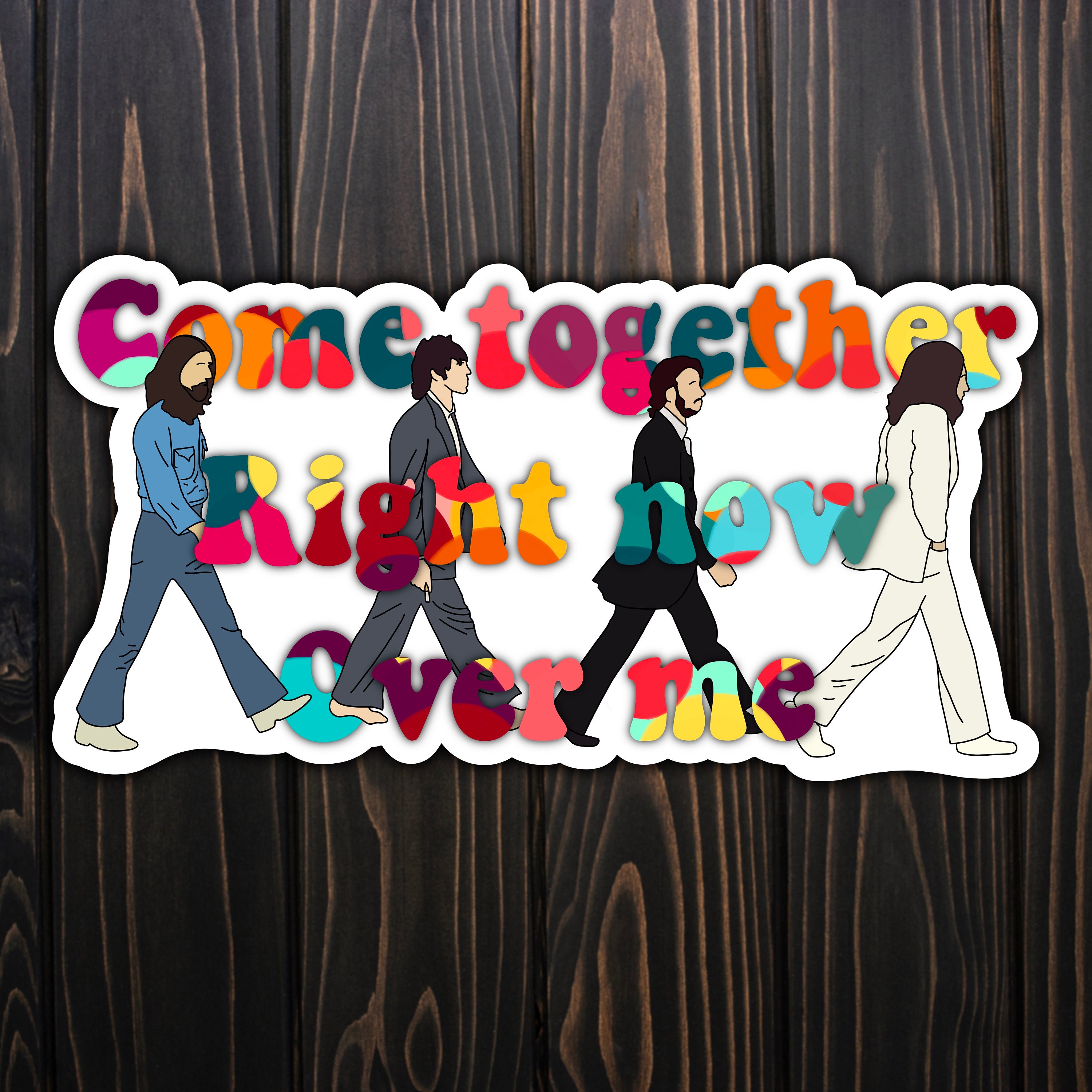 The Beatles Inspired Sticker Classic Rock Sticker Band - Etsy