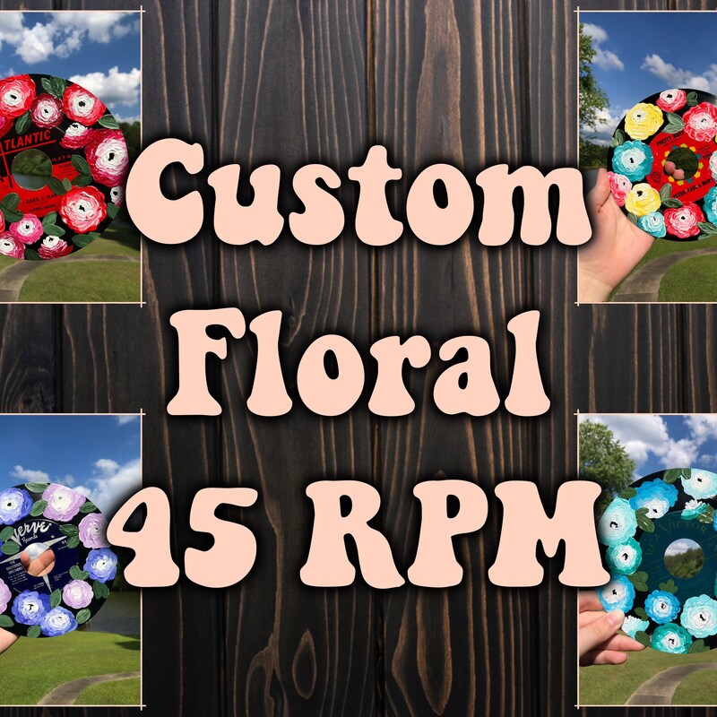 Painted Vinyl Record - Etsy