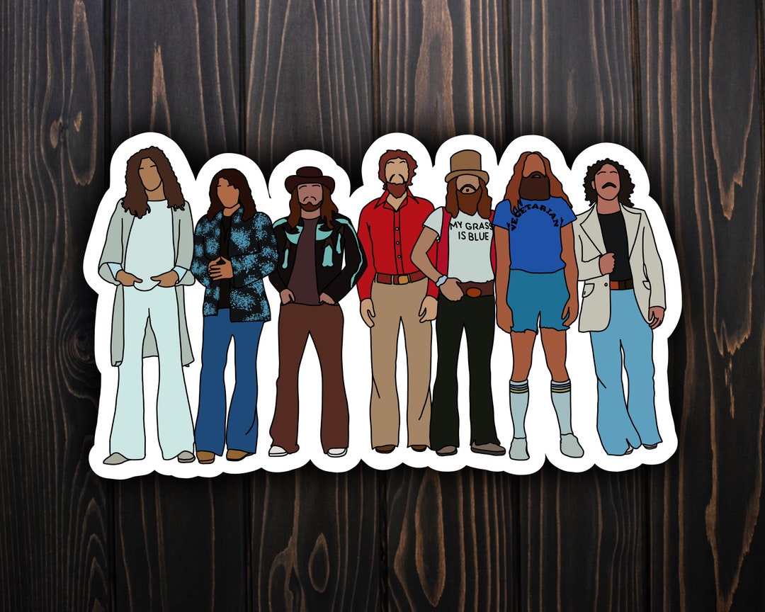 Lynyrd Skynyrd Inspired Sticker, Classic Rock Sticker, Band Sticker ...
