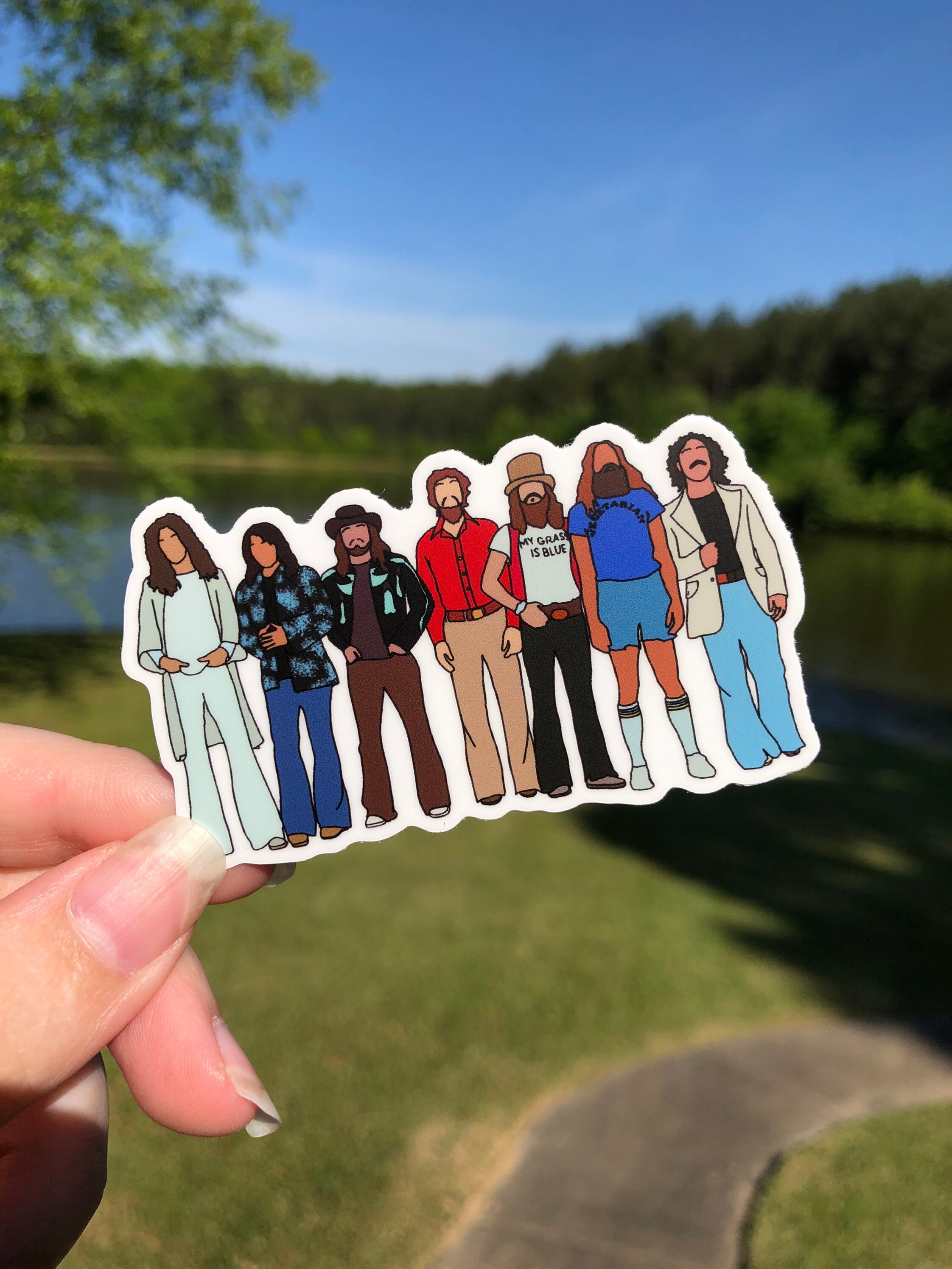 Lynyrd Skynyrd Inspired Sticker Classic Rock Sticker Band - Etsy