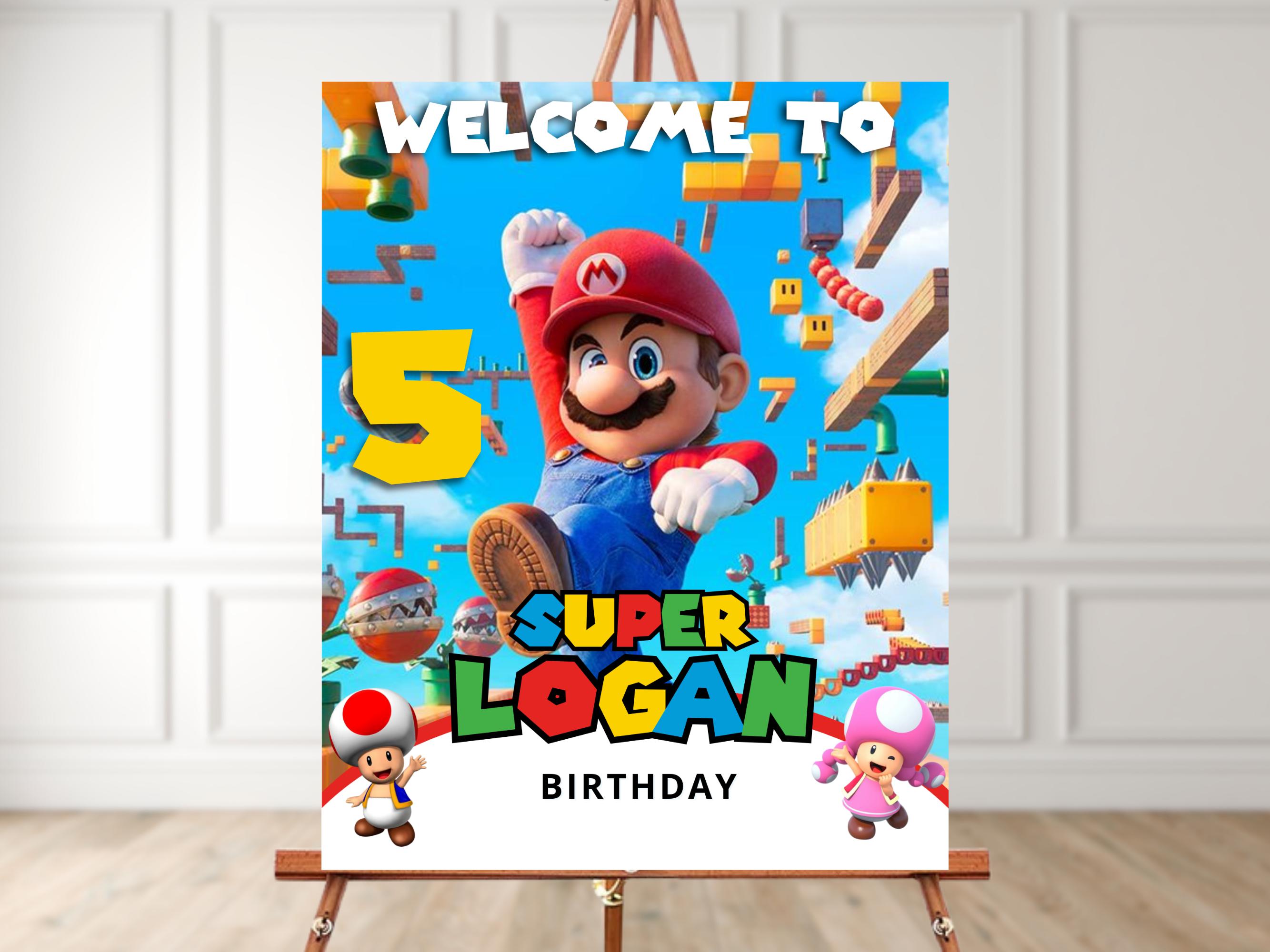 Mario Bros Invite Super Mario Birthday Invitation Super Brothers Boy ...