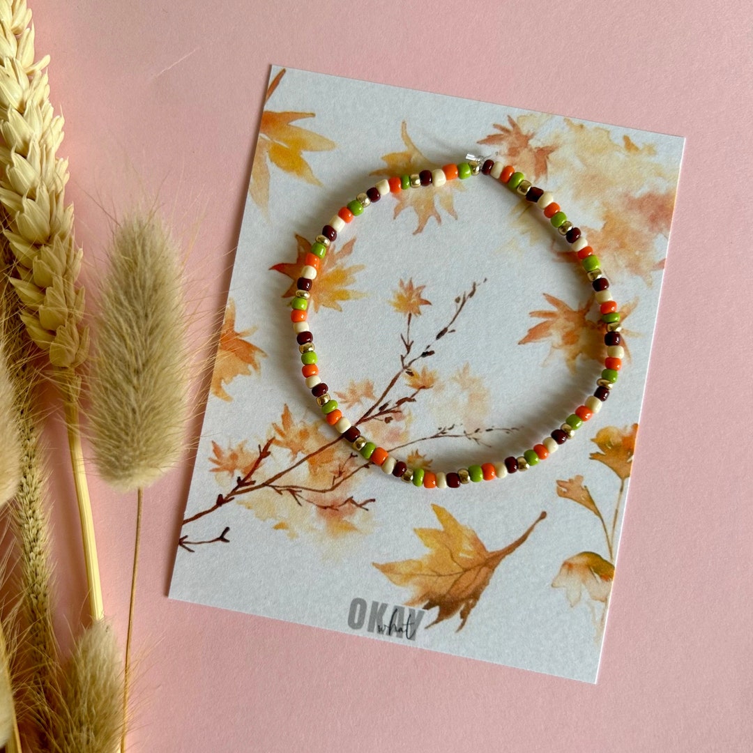 Friendship Bracelet | Autumn Theme | Halloween | Elasticated ~ Letter ...