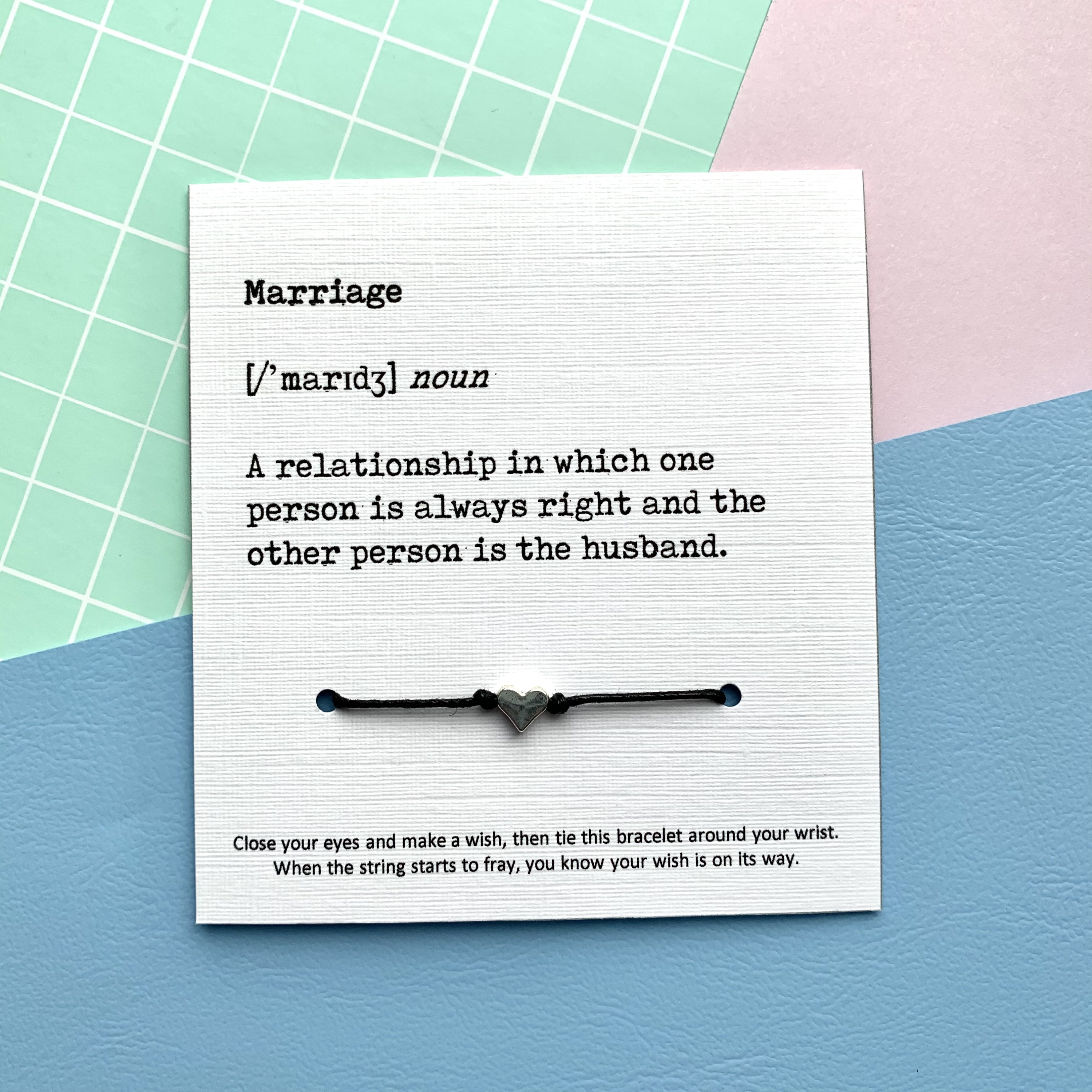 Marriage Dictionary Definition Wish Bracelet Etsy marriage-dictionary-definition-wish-bracelet-etsy