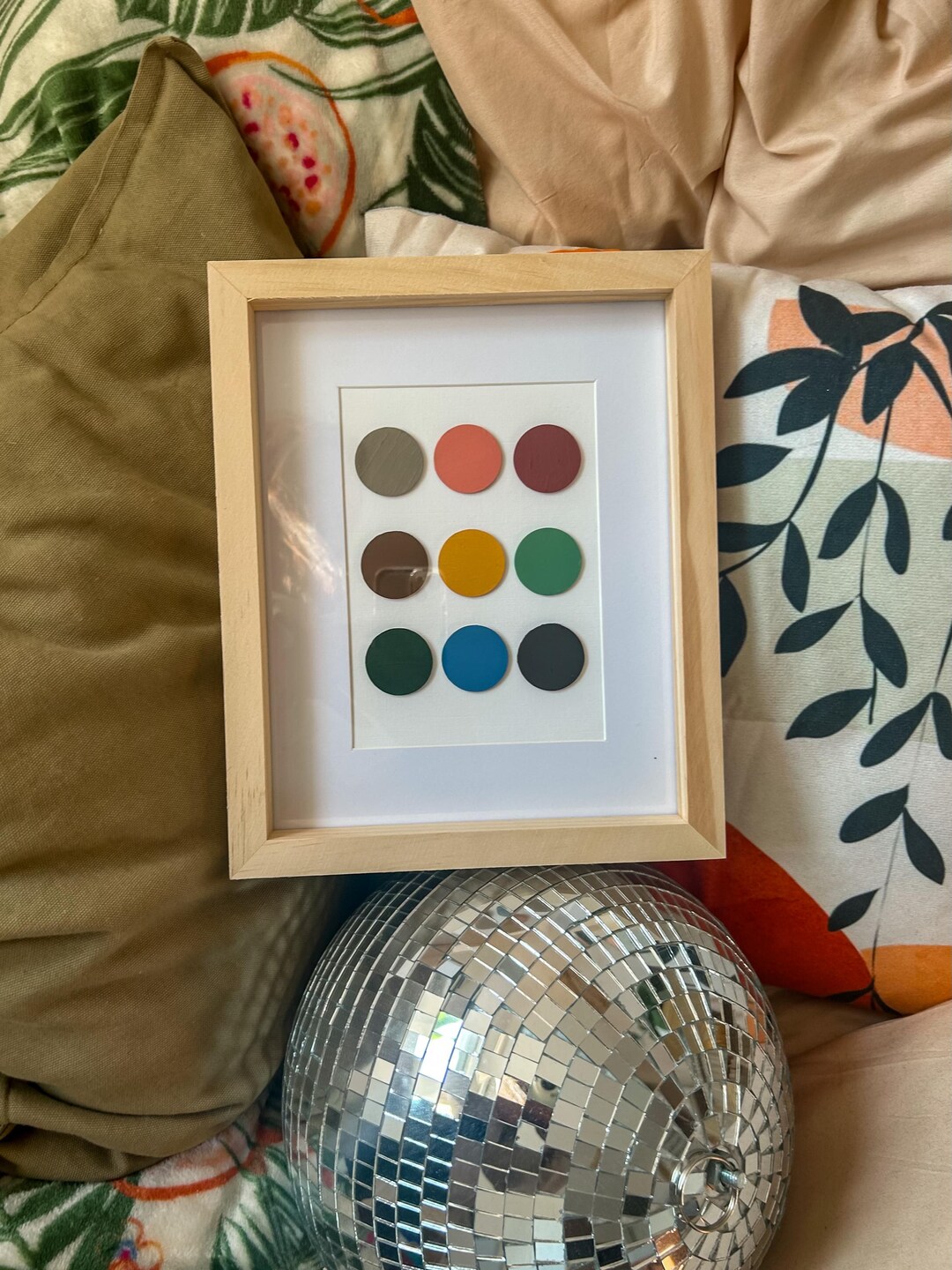 Earth Tones Colour Chart | Wood Discs | Home Decor - Etsy