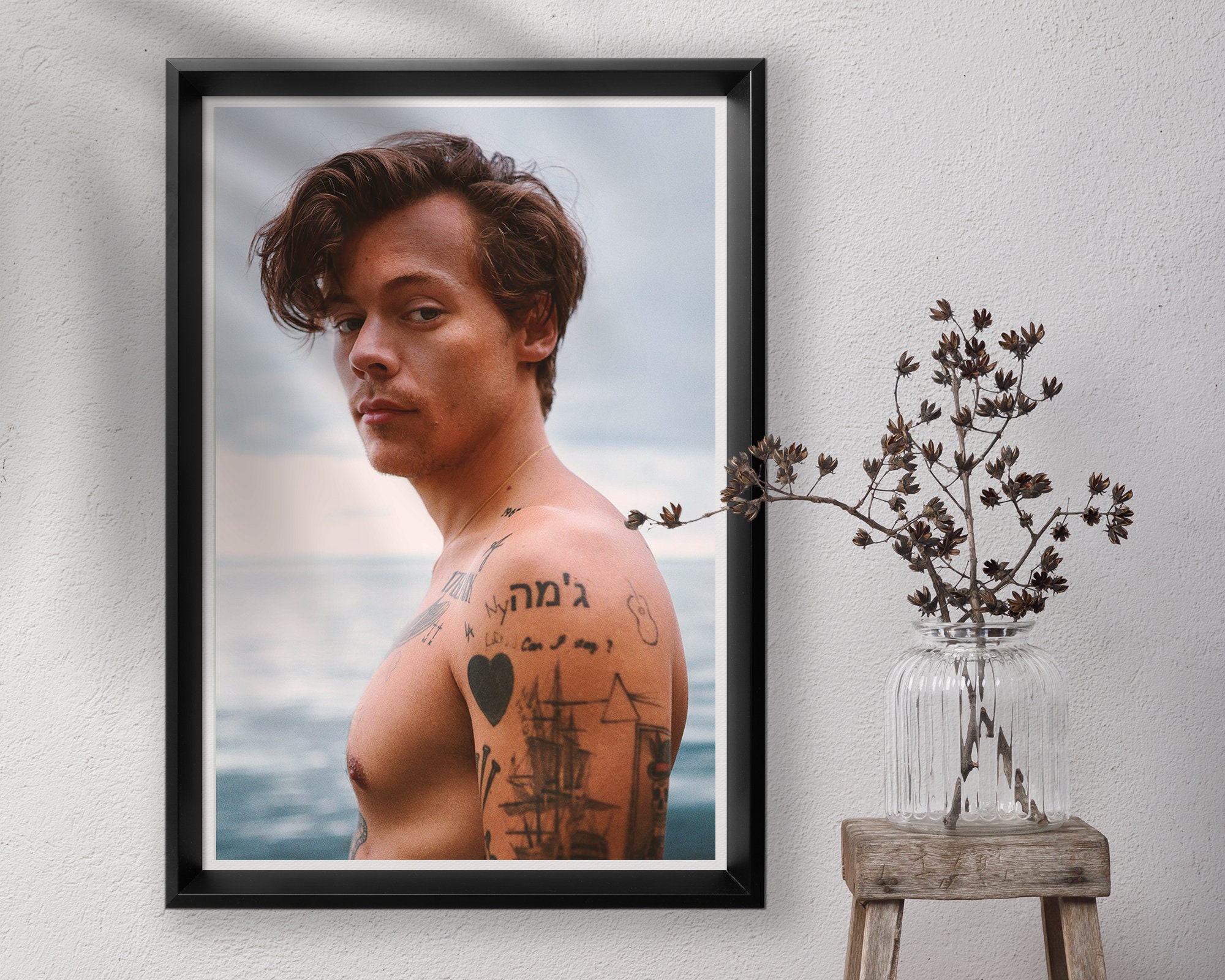 Harry Styles Illustration Style Harry Styles Poster Home | Etsy