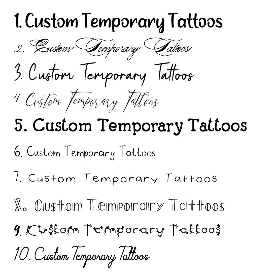 Custom Temporary Tattoos Design Your Own Tattoo Create Fake Tattoos ...
