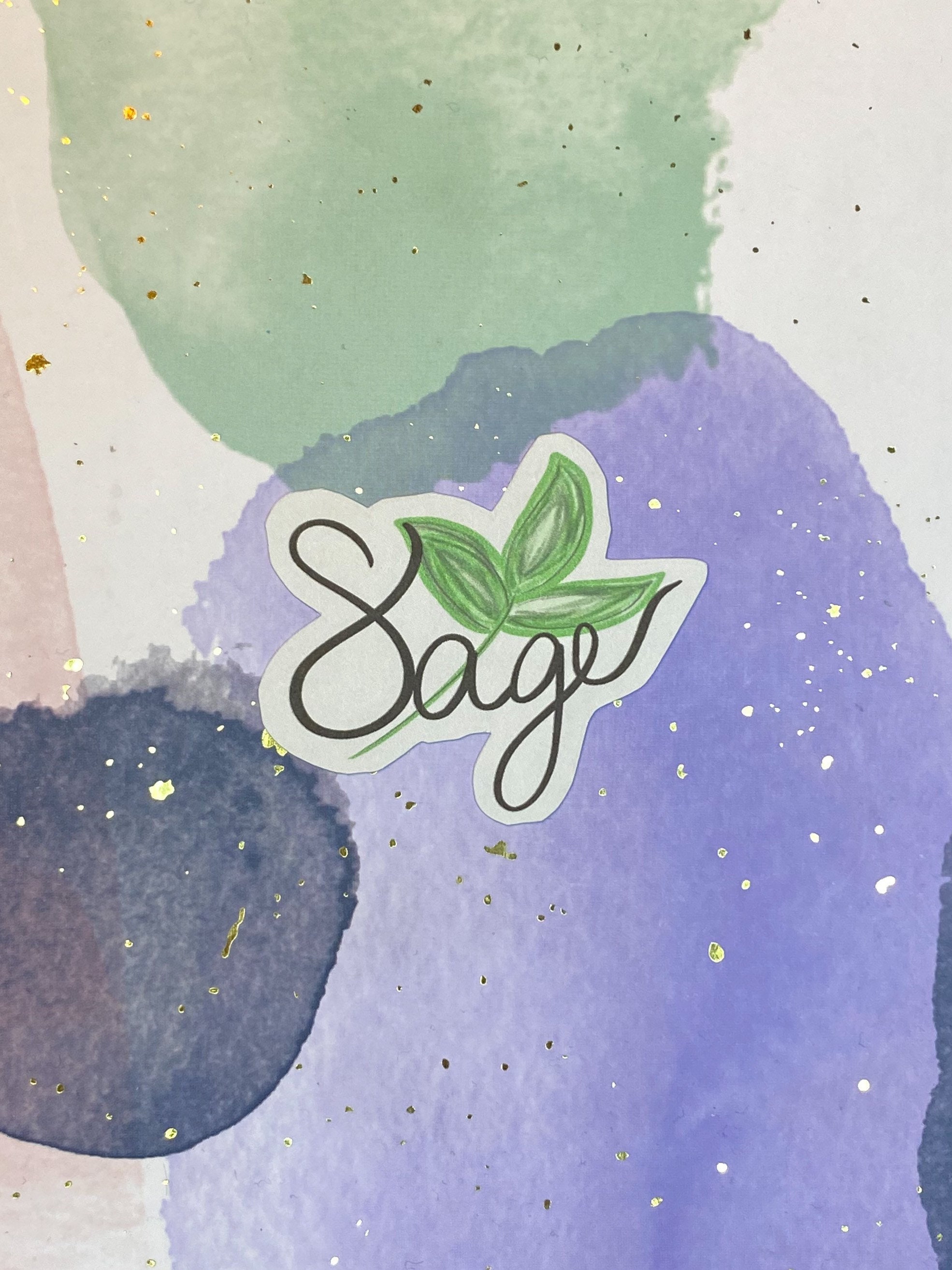 Sage Sticker Water Bottle Sticker Laptop Sticker - Etsy UK