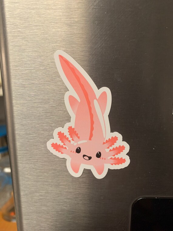Cute Axolotl Fridge Magnet Kawaii Axo Magnet Cute Fridge - Etsy