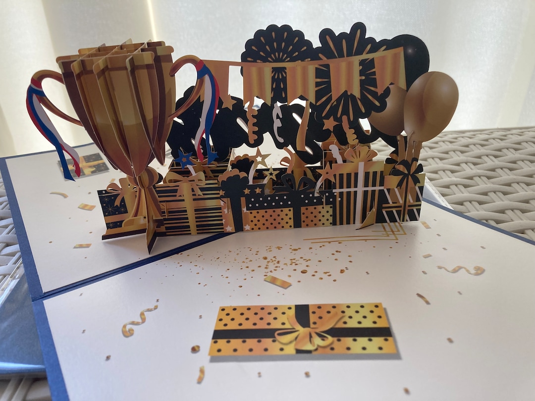 Pop up 3D Congratulations Card - Etsy