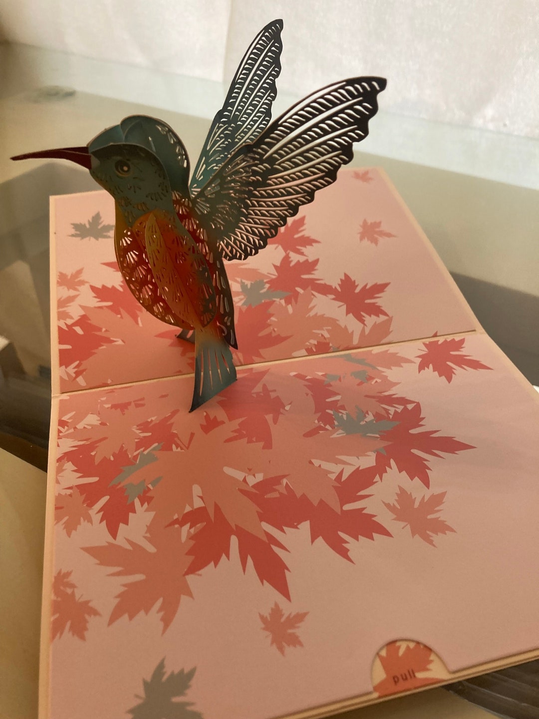 Pop up 3D Beautiful Hummingbird Card - Etsy