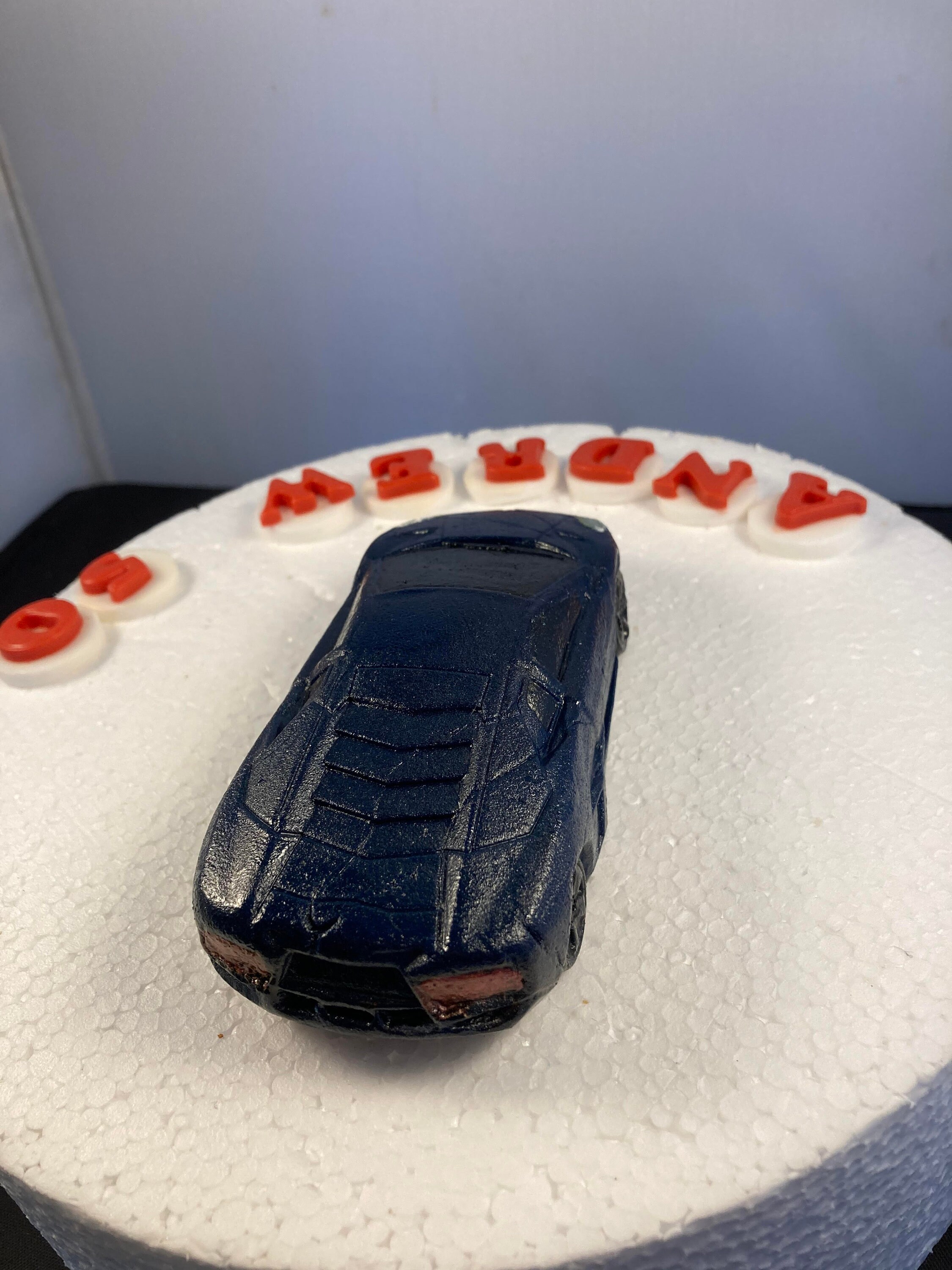 Perfect for Fathers Day Supercar an Edible Red Sports Car Cake Topper ...
