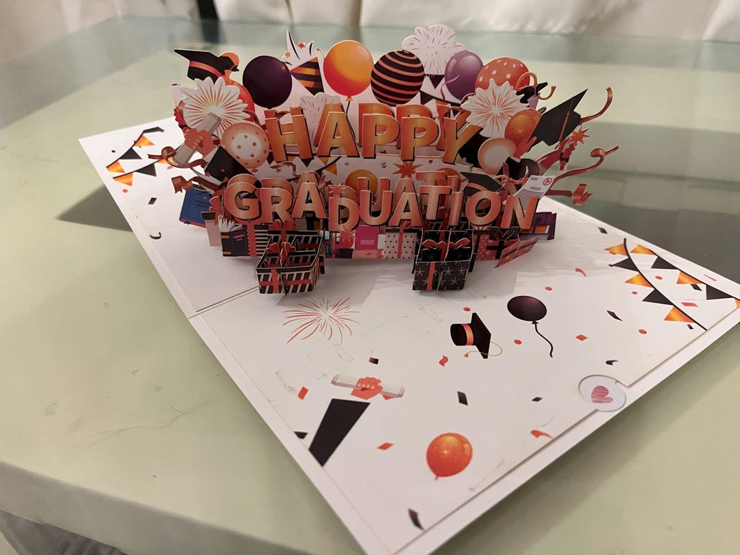 Pop up 3D Happy Graduation Card - Etsy