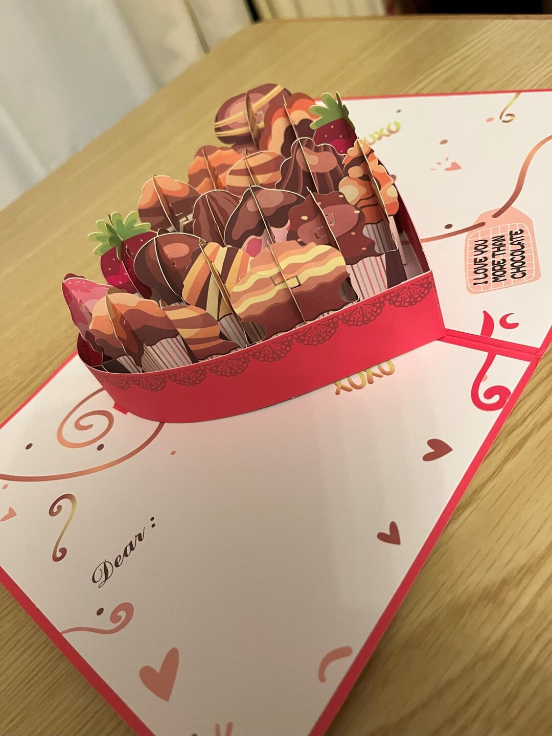 3D Pop up Beautiful Chocolate Box Card - Etsy